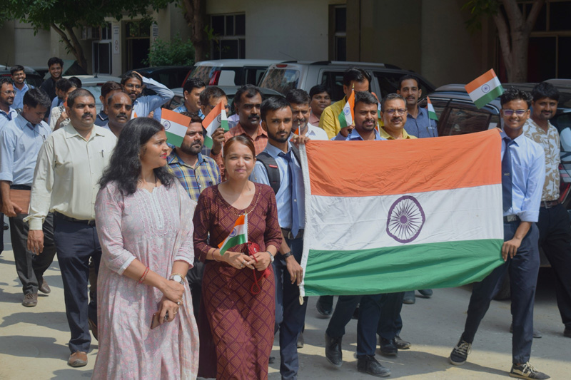 Celebrated National Flag Day 2024 - Sharda University Agra