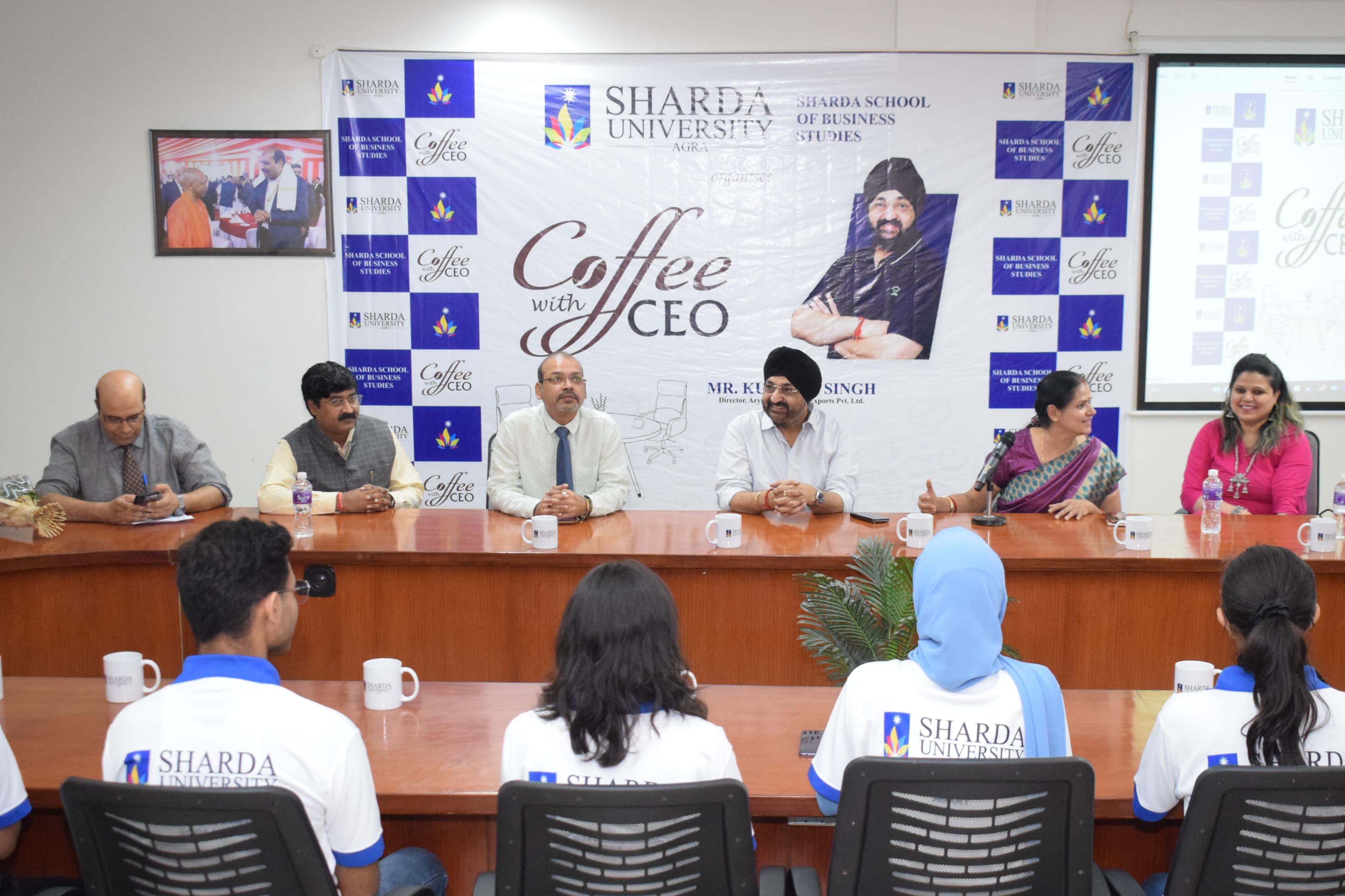 SSBS hosted an inspiring session of Coffee with CEO - Sharda University ...